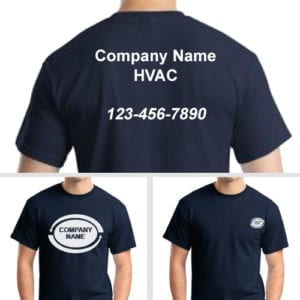 Personalized HVAC Contractors Uniform Shirts | TshirtByDesign.com