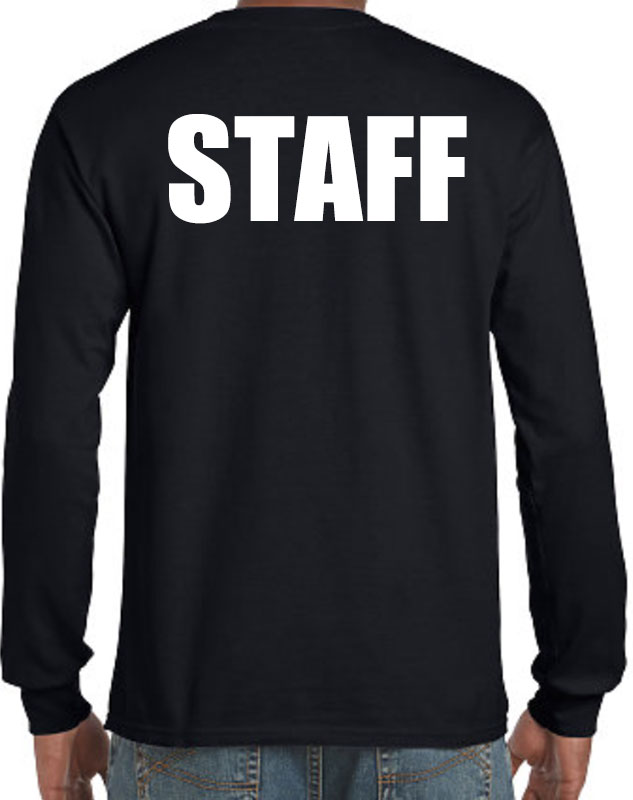Long Sleeve Staff Shirts for Staff Members- Available in 8 colors from ...