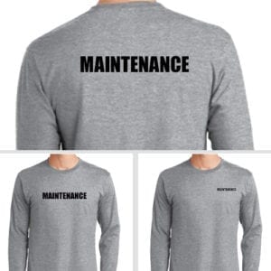Maintenance Work Uniforms: Personalized Maintenance Crew Work