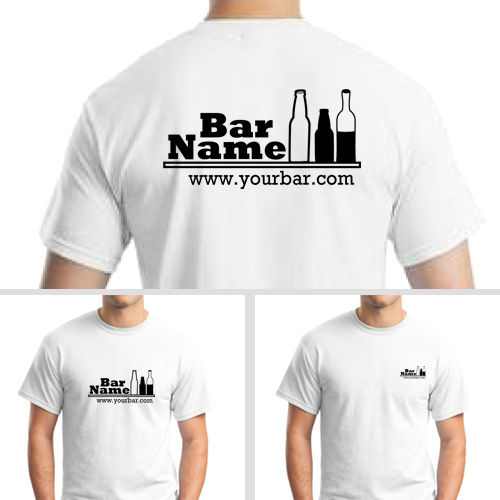 Bar Staff Tee Shirts - White