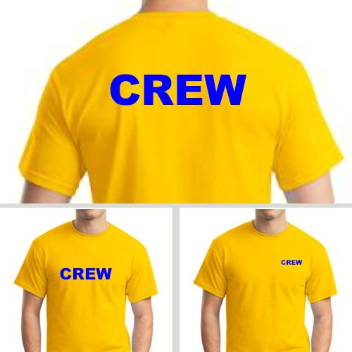 Crew t-shirts - Small to 5Xlarge | TshirtByDesign.com