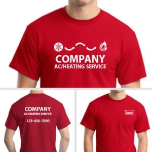 Personalized HVAC Contractors Uniform Shirts | TshirtByDesign.com