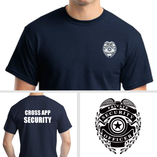 Custom Security Tees with Badge | TshirtbyDesign.com