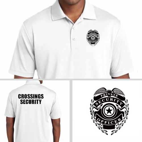 Custom Security Polo Shirt with Badge | TshirtbyDesign.com