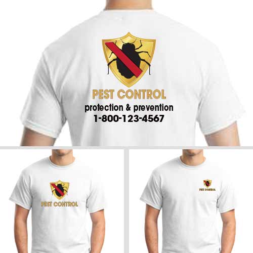 Pest Control T-Shirts - Full Color Company Uniform | TshirtbyDesign.com