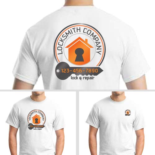 Home Locksmith Uniforms - Full Color Shirts | TshirtbyDesign.com