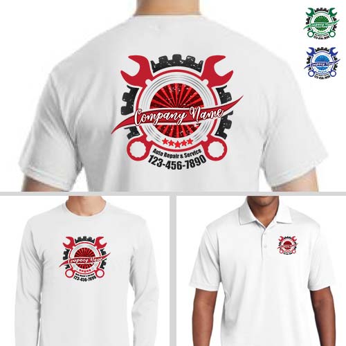Auto Tire Work Uniform - 3 Color Choices | TshirtbyDesign.com