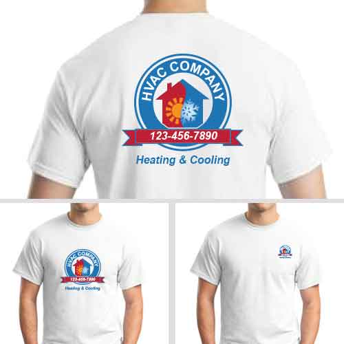 Custom Printed HVAC Work Uniform Full Color | TshirtbyDesign.com