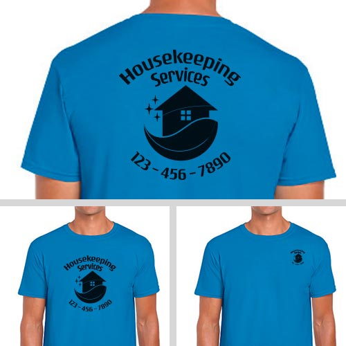Custom Printed Cleaning Uniforms | TshirtbyDesign.com