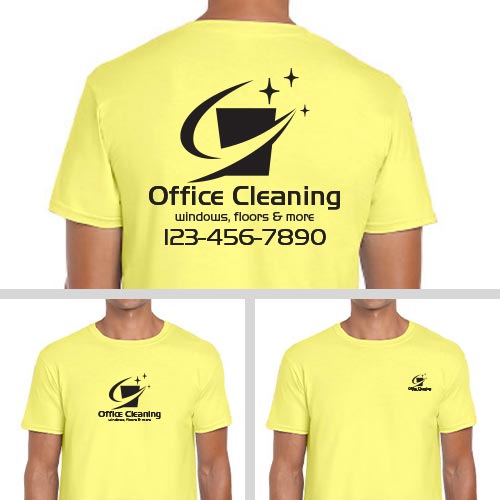 Office Cleaning Work Shirts - Custom Printed Work Shirts