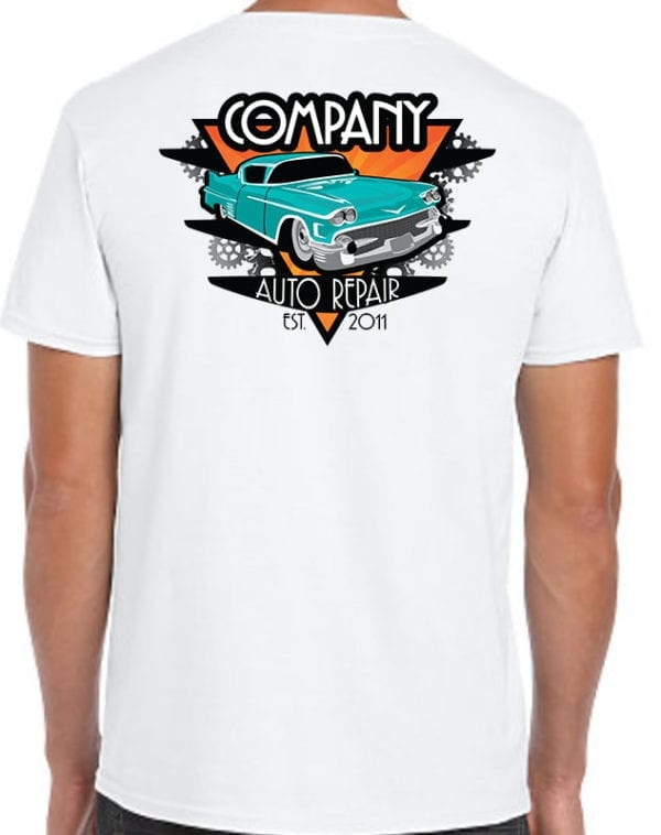 Retro Automotive Repair Uniform: Custom Work Shirt
