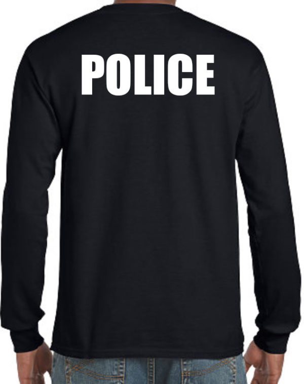 Printed Long Sleeve Police Shirts | TshirtyDesign.com