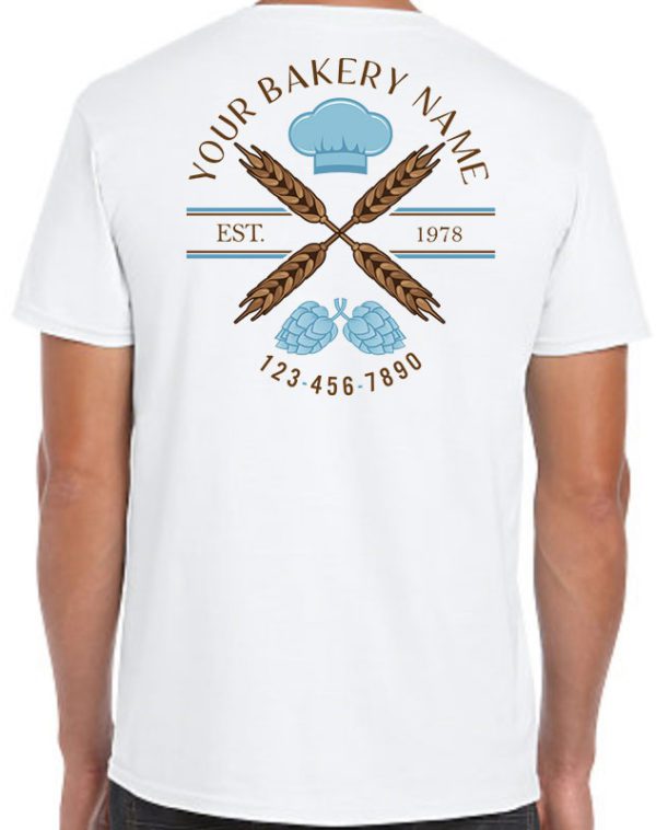 Bakery Cafe Shirts with Wheat Logo | TshirtbyDesign.com