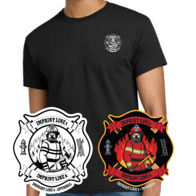 Custom Firefighter T-Shirts with Maltese Cross | T-ShirtByDesign